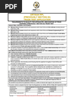 Application For A Trade Test | PDF | Apprenticeship