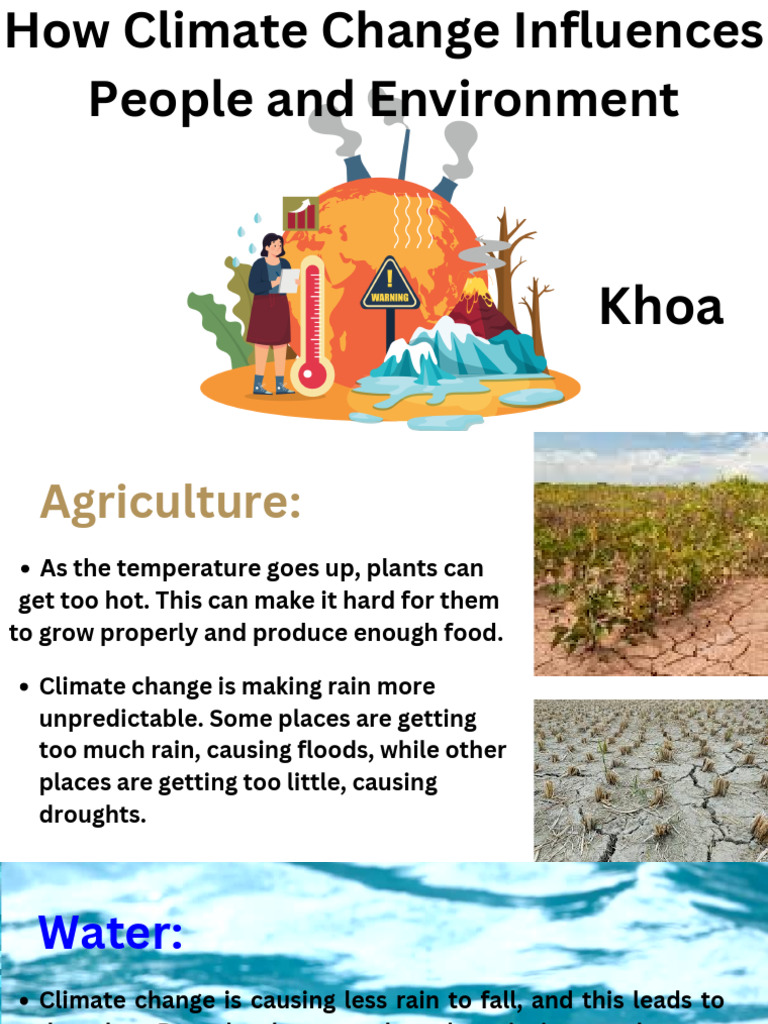 How Climate Change Influences People and Environment | PDF