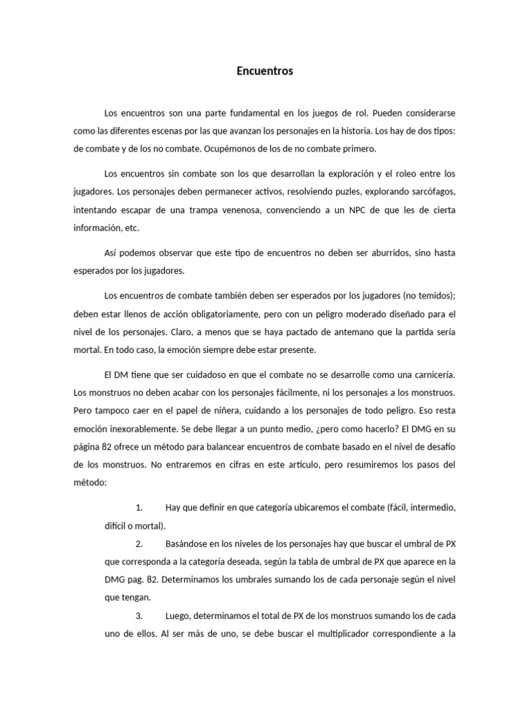 Encuentros | PDF