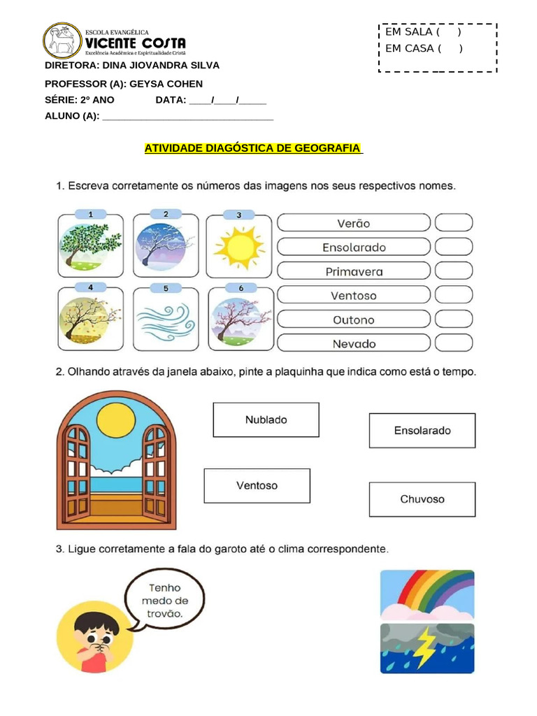 2 Ativ 2º Ano 15.01.25 | PDF