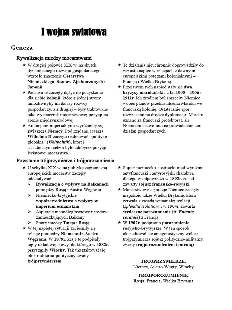 i wojna swiatowa | PDF