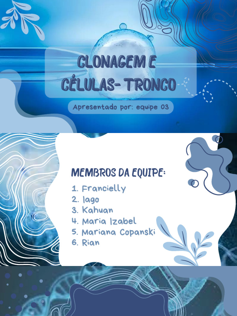 Clonagem de Humanos e Células-Tronco | PDF | Clonagem | Célula tronco