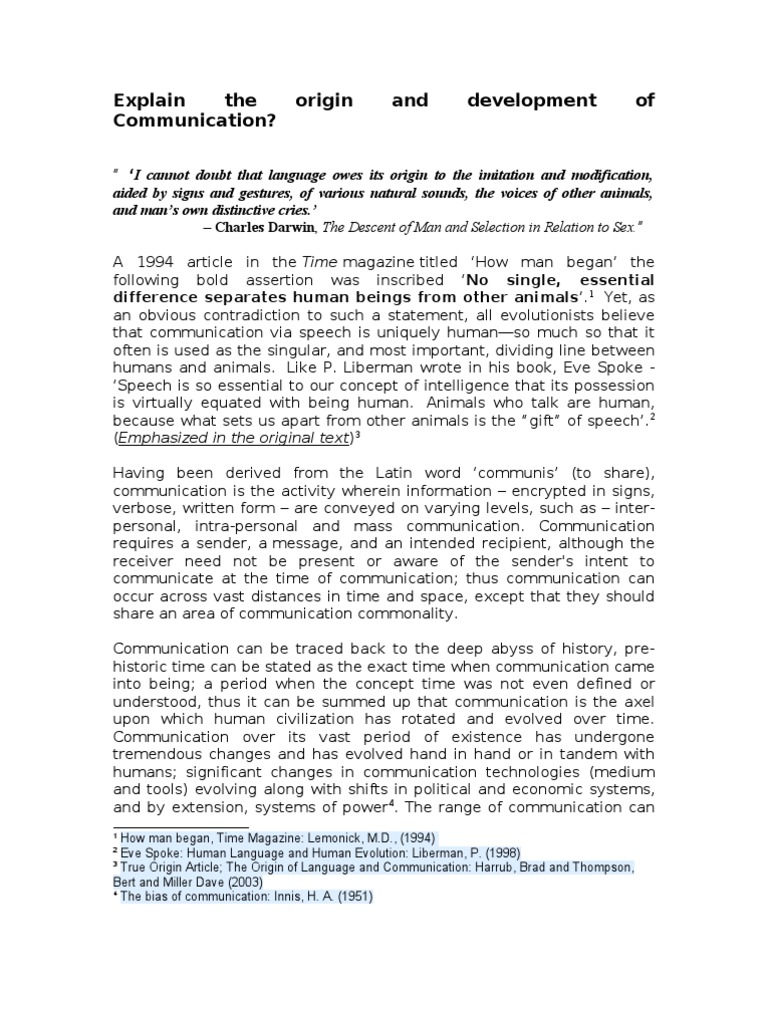 Evolution of Human Communication | PDF | Alphabet | Writing