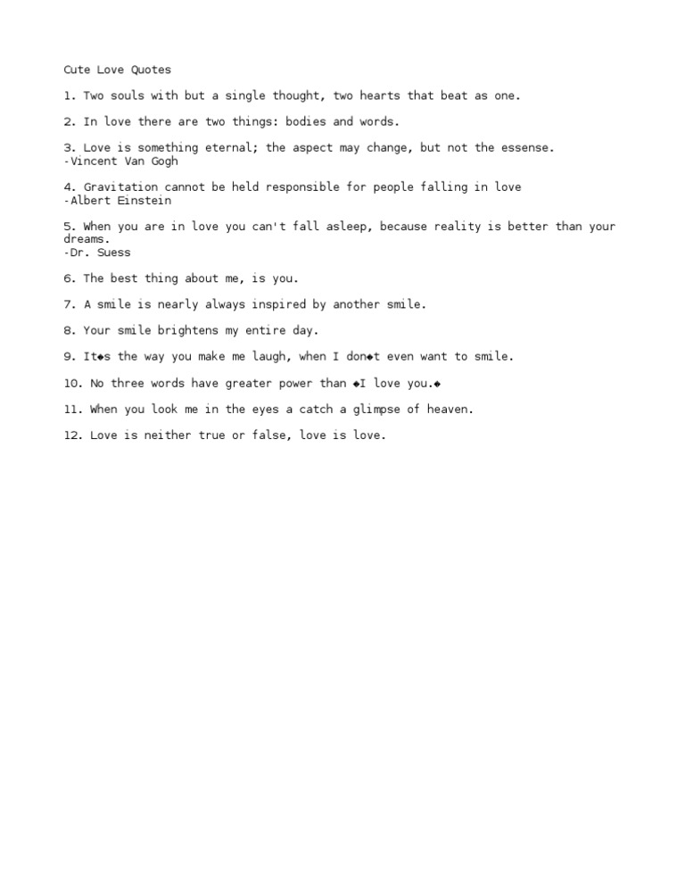 Love Quotes | PDF | Metaphysics