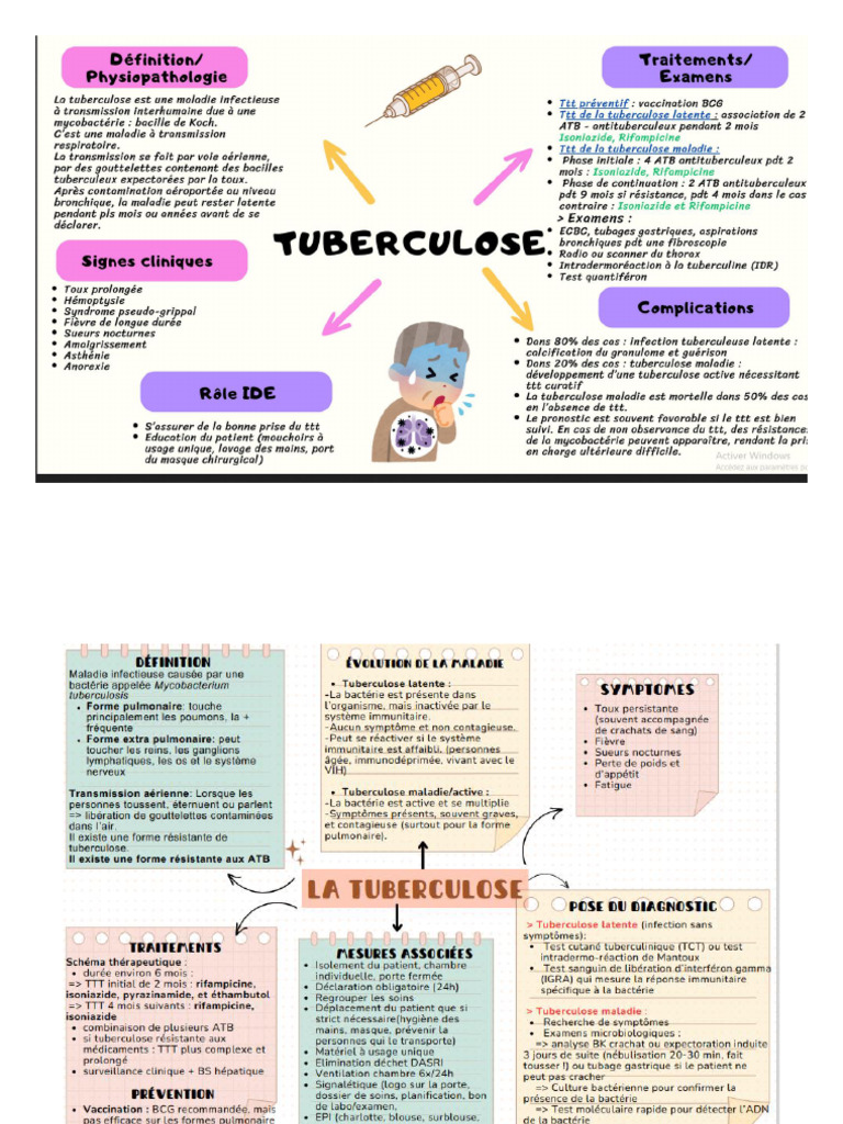 FICHES REVISION TUBERCULOSE | PDF