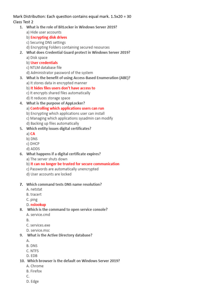 Some Interview Questions On Windows Server 2019 DNS and ADCS | PDF | Domain Name System ...