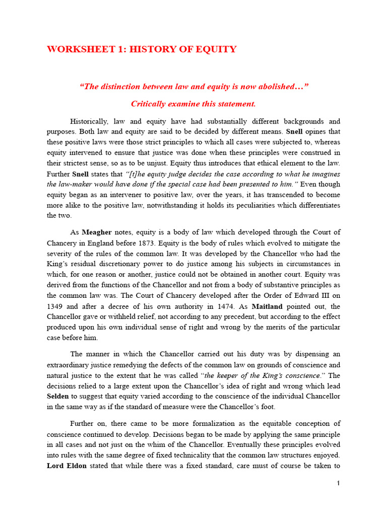 Equitable Remedies | PDF | Equity (Law) | Legal Remedy