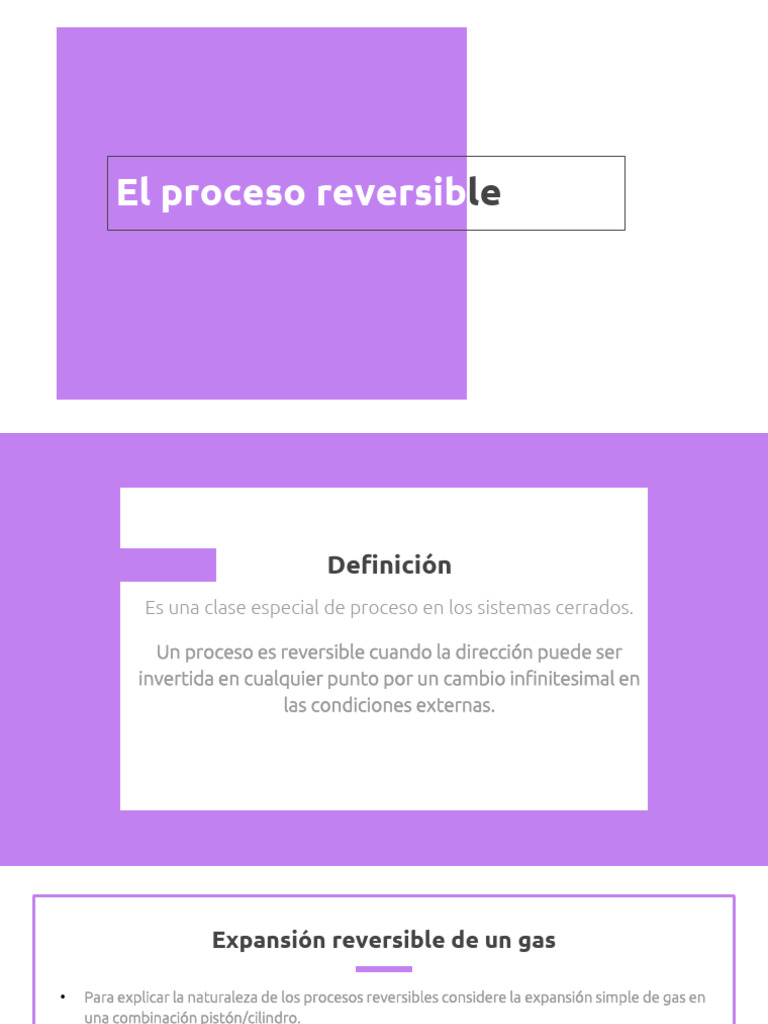 Proceso Reversible | PDF | Gases | Pistón