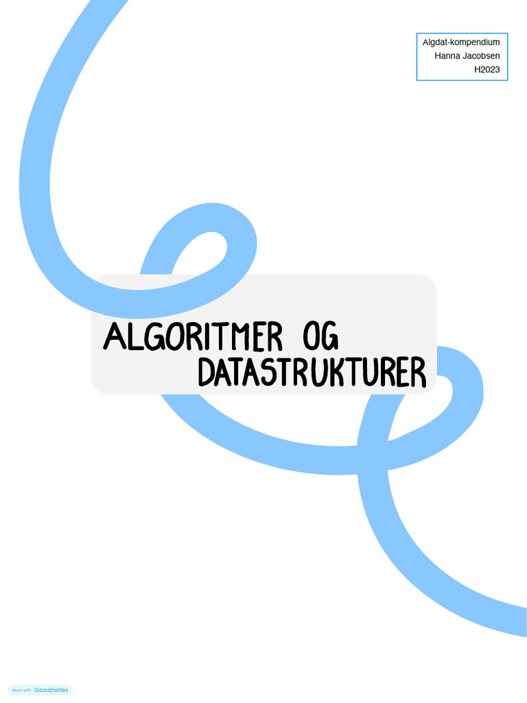 Algoritmer Og Datastrukturer Kompendium | PDF