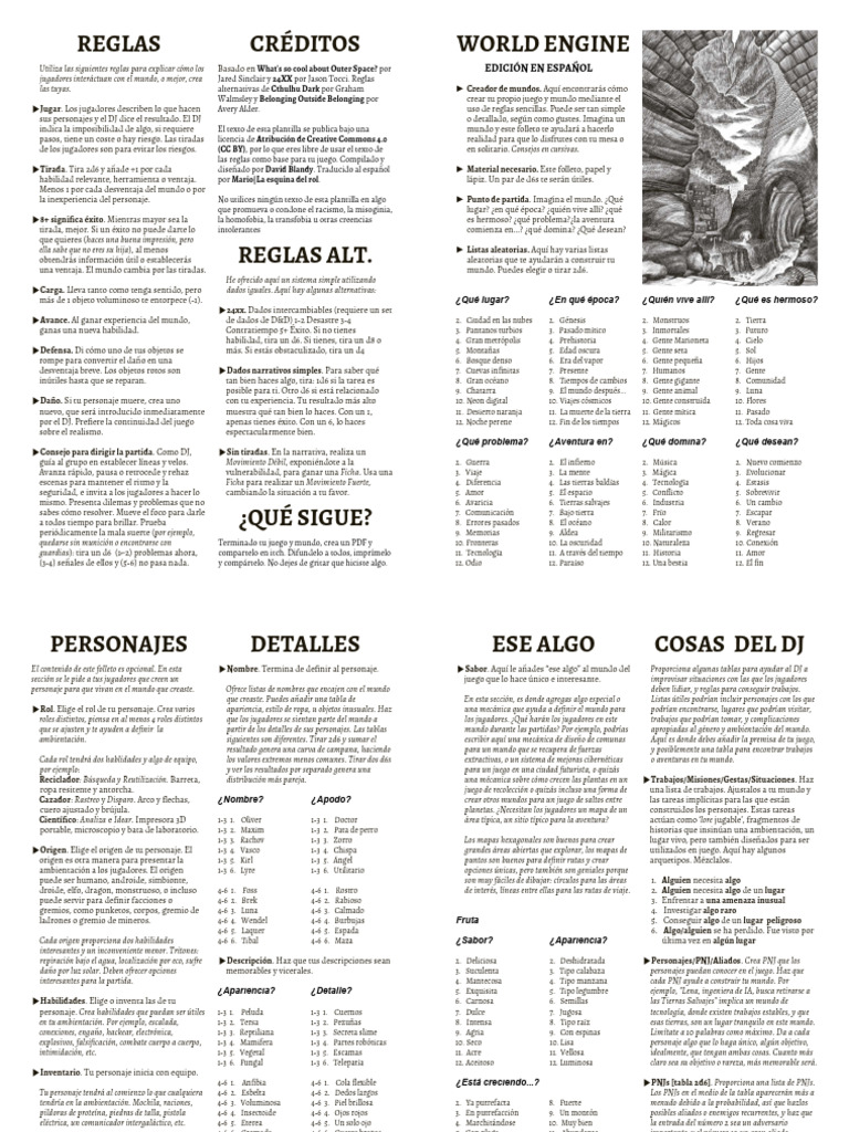 A World Engine V1-Es-Folleto | PDF