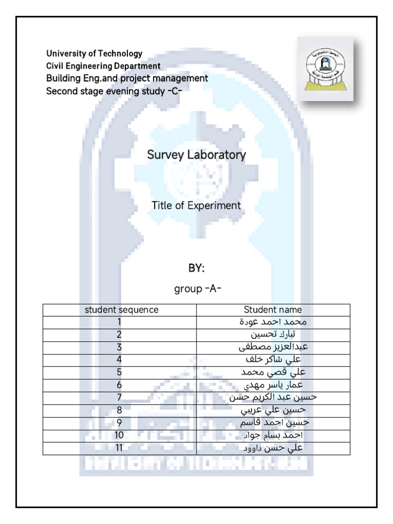 Survey Lab Report | PDF