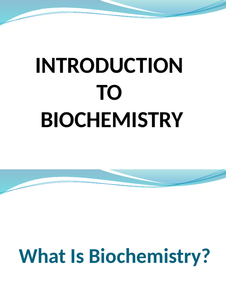 Introduction to Biochemistry Basics | PDF | Metabolism | Biochemistry