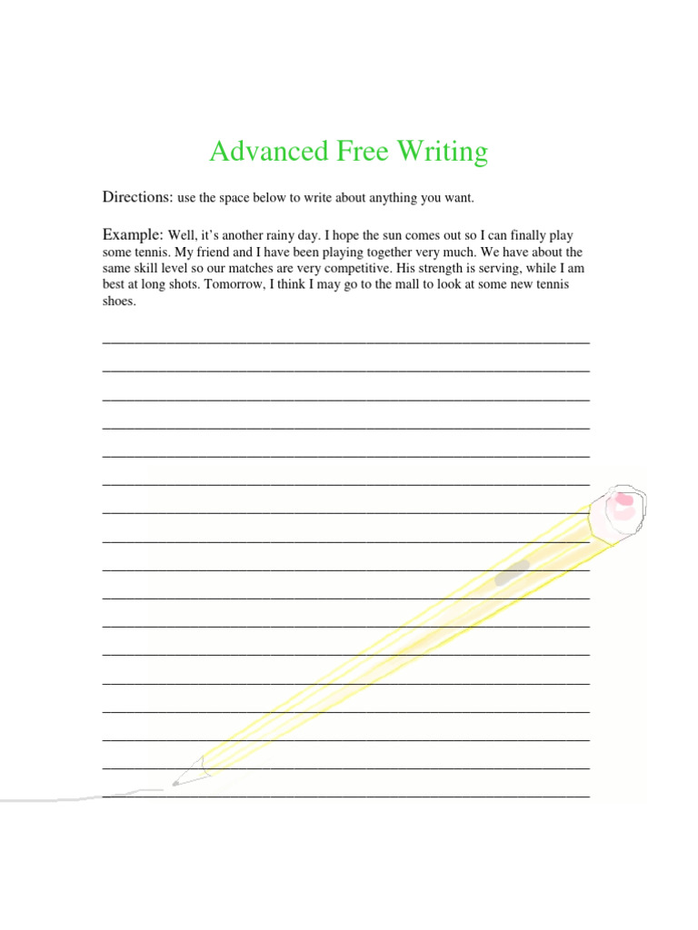 Advanced Free Writing | PDF