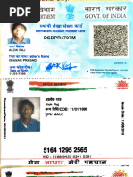 Pancard Back Side | PDF