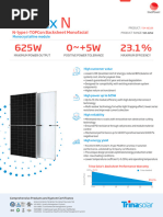 Trina 620w Datasheet | PDF | Solar Panel | Photovoltaics