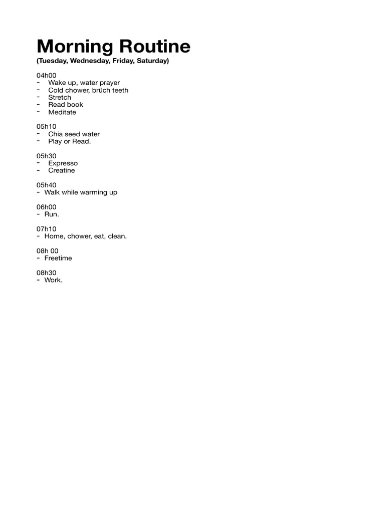 Huberman's Morning Routine Guide | PDF