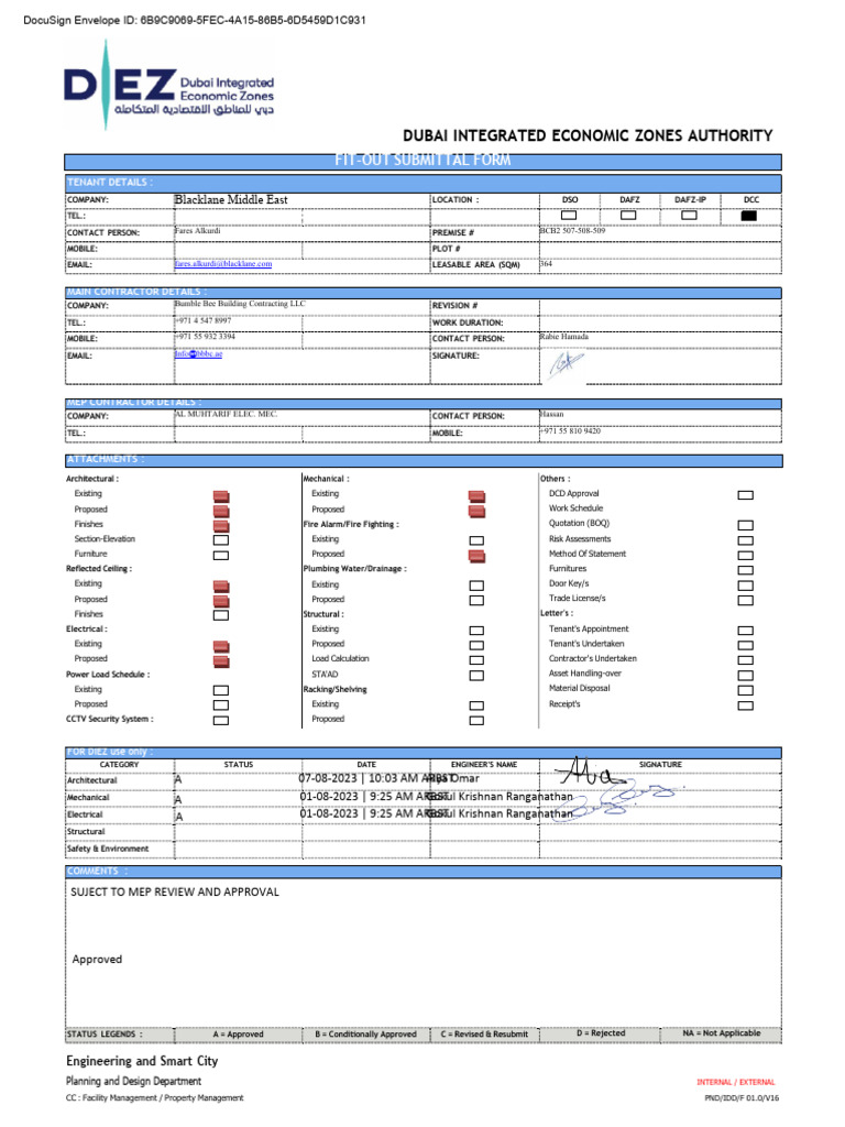DIEZ and DCD Approved Set_Blakclane Revised | PDF