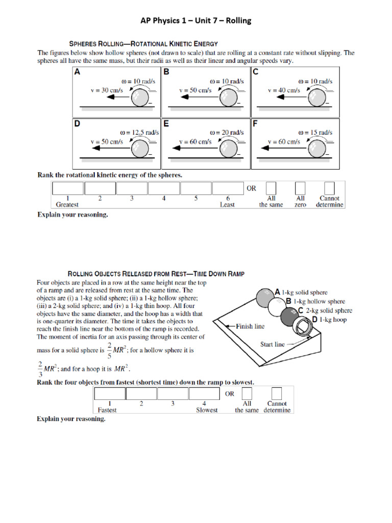 AP1_Unit7_Rolling-1 | PDF