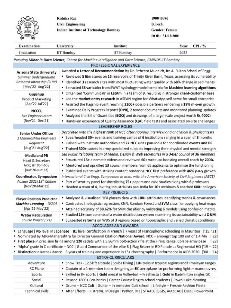 Rishika - Rai - American Express - 1pg | PDF