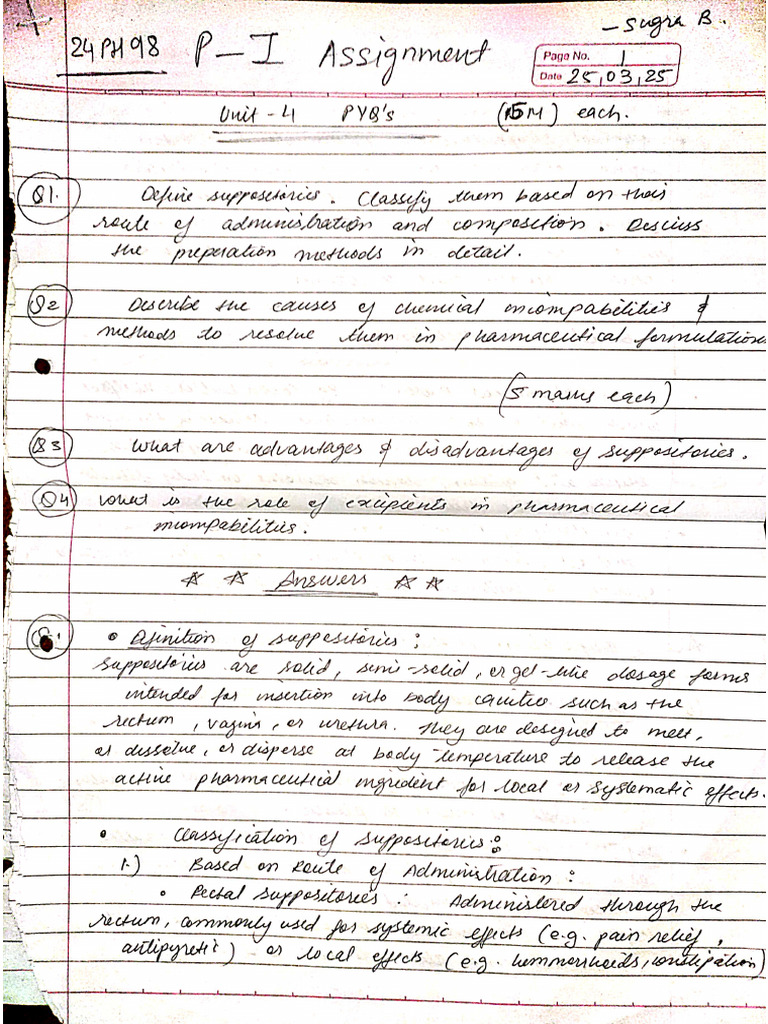 P-1 Assignment 24ph98 | PDF