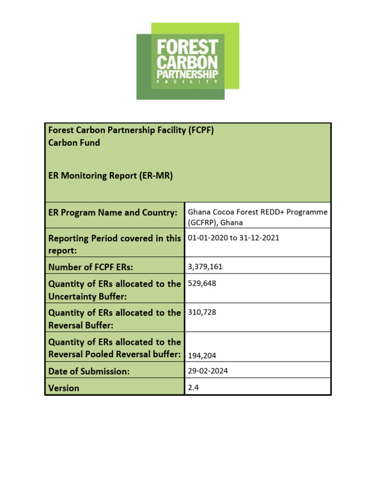 Ghana Rp2 Er Mr Final April 2024 2 | PDF | Cocoa Bean | Agriculture