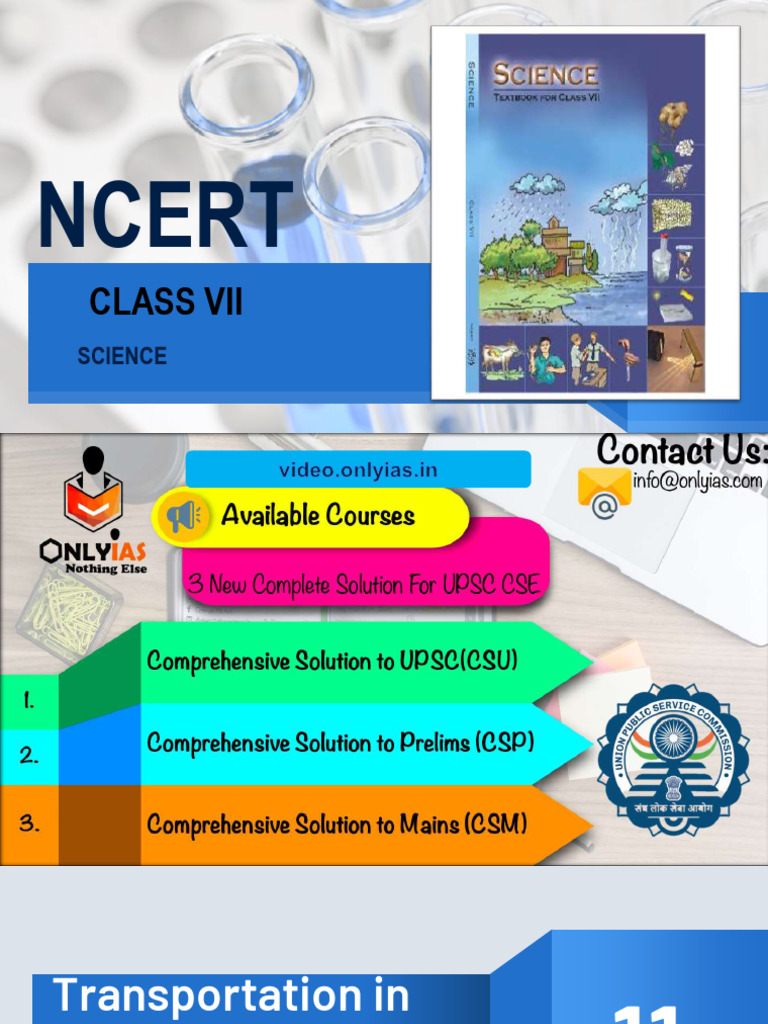 91 NCERT Class 7 Science Chapter 11 Transportation in Animals and | PDF ...