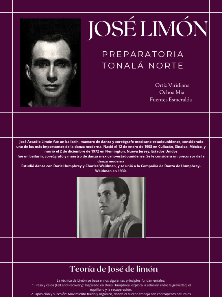 José Limón: Pionero de la Danza Moderna | PDF | Las artes escénicas ...