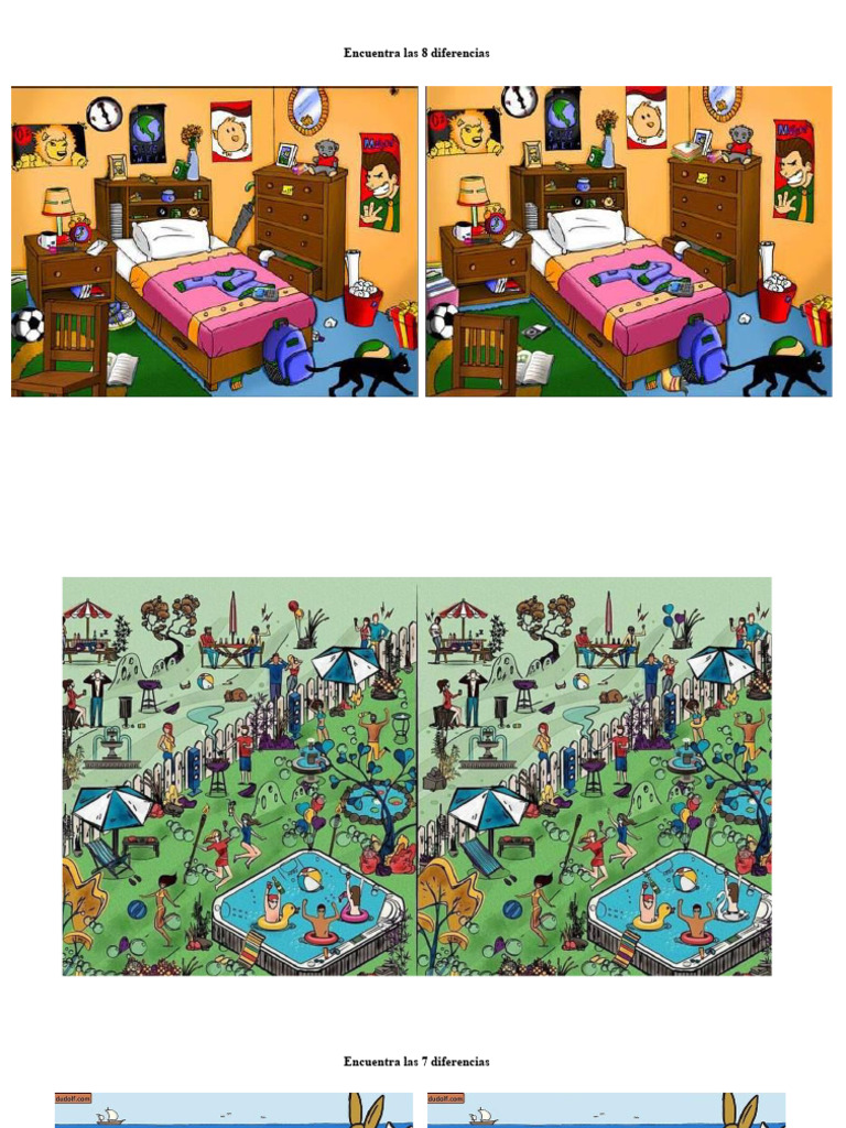 Encuentra Las Diferencias PDF | PDF