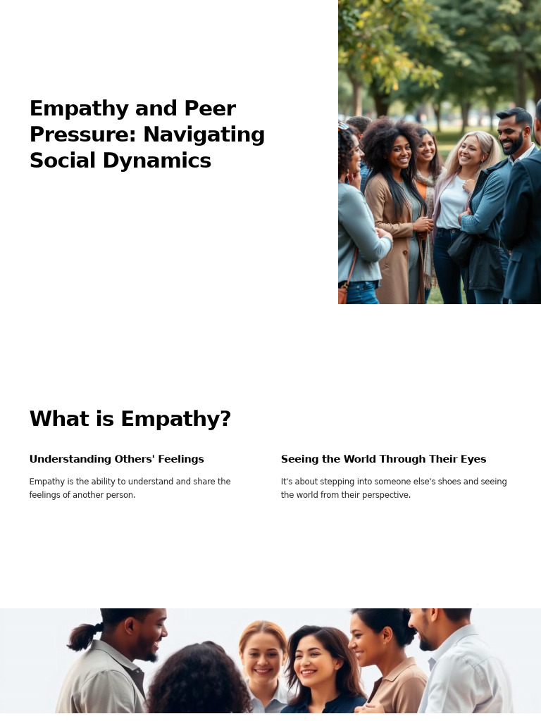 Empathy and Peer Pressure Navigating Social Dynamics (2) | PDF ...