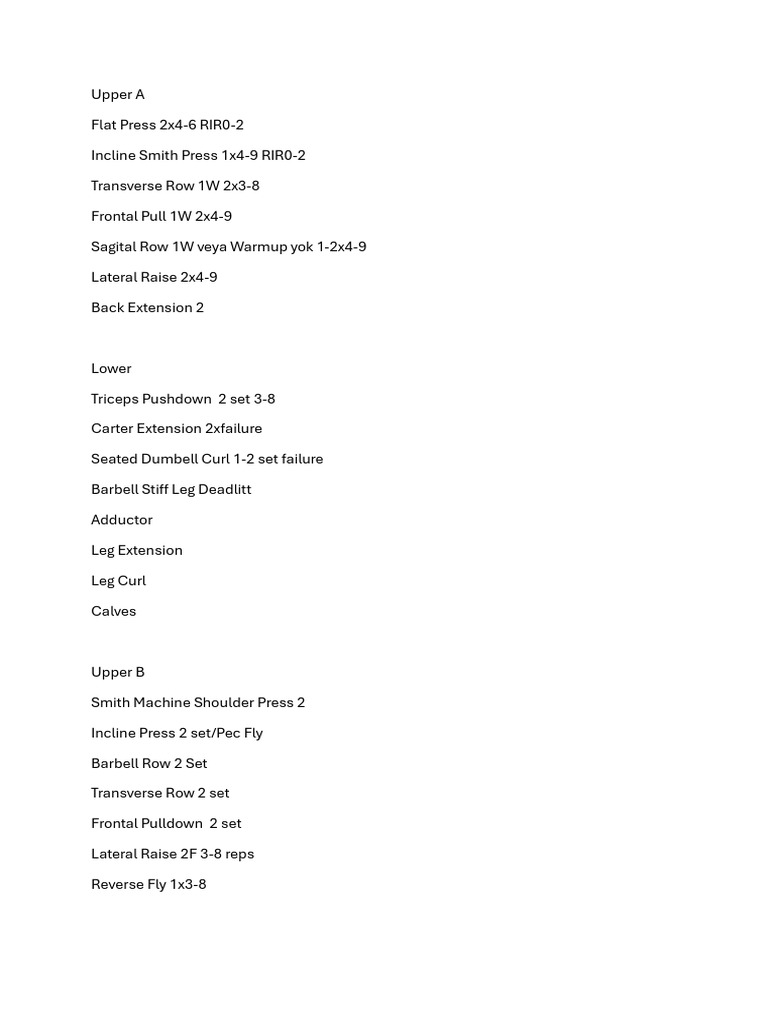 Revised Upper Lower | PDF