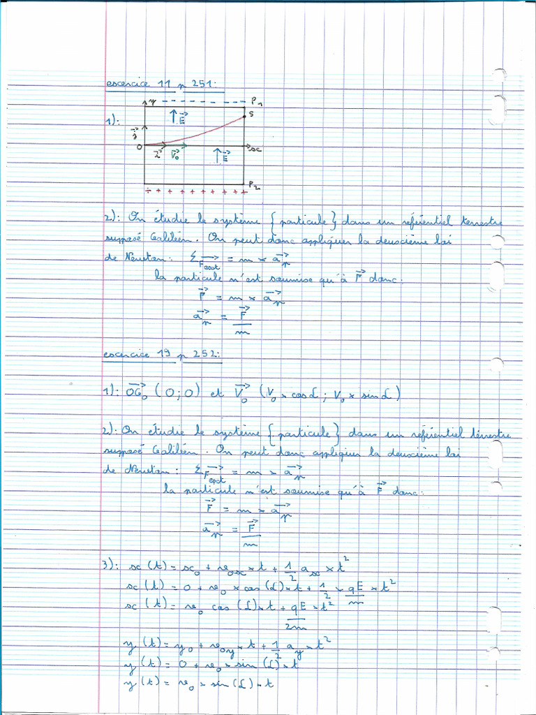 Exercice 11, 19 et 33 p251 à 256 | PDF