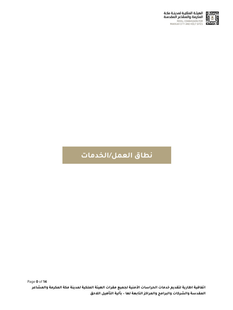 03 - Scope of Work or Services | PDF