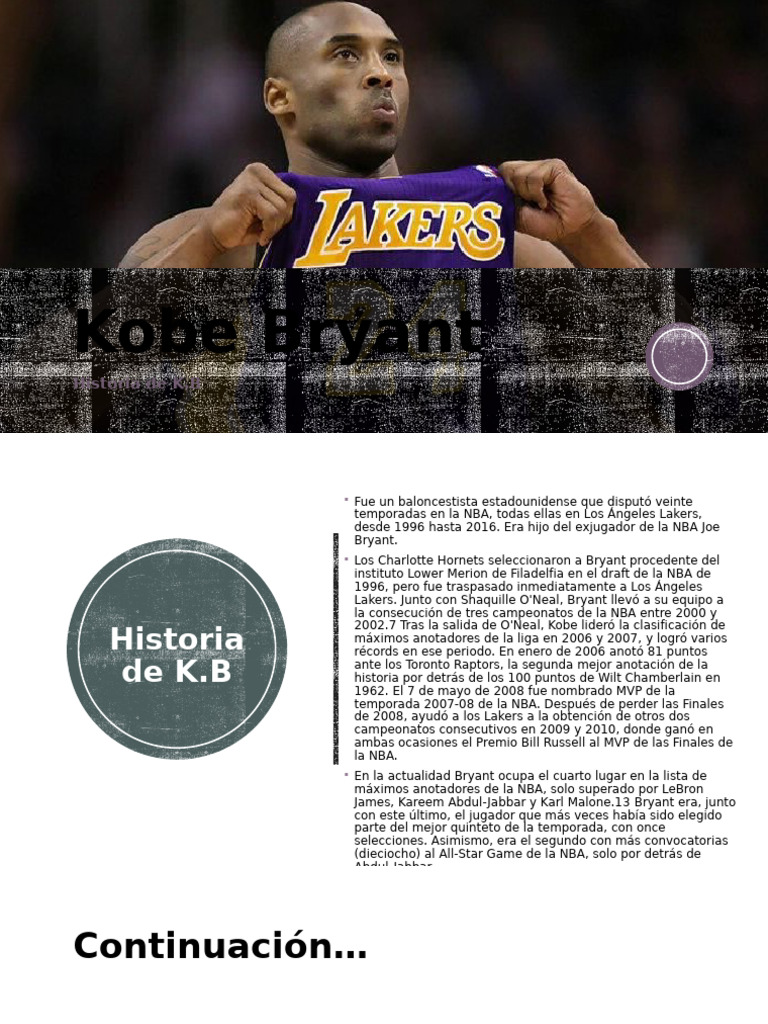 Kobe Bryant | PDF | Kobe Bryant | Asociacion Nacional de Basquetbol