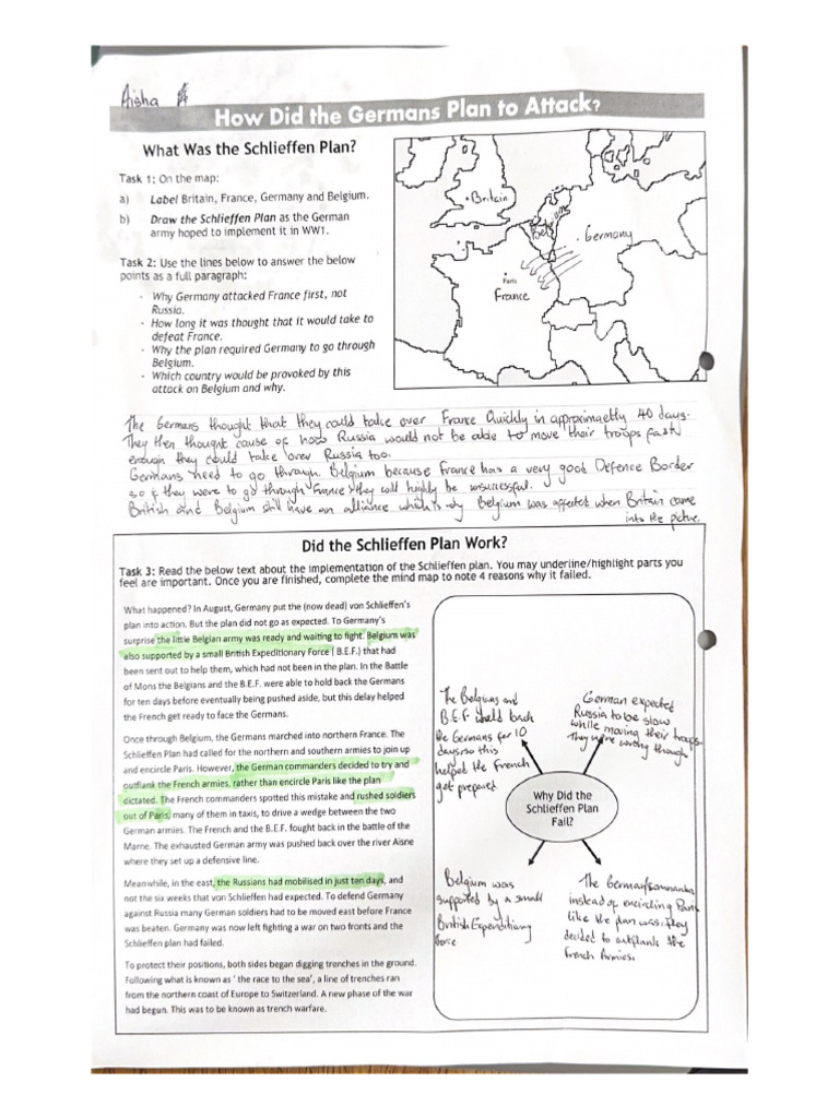 What Was The Schlieffen Plan | PDF