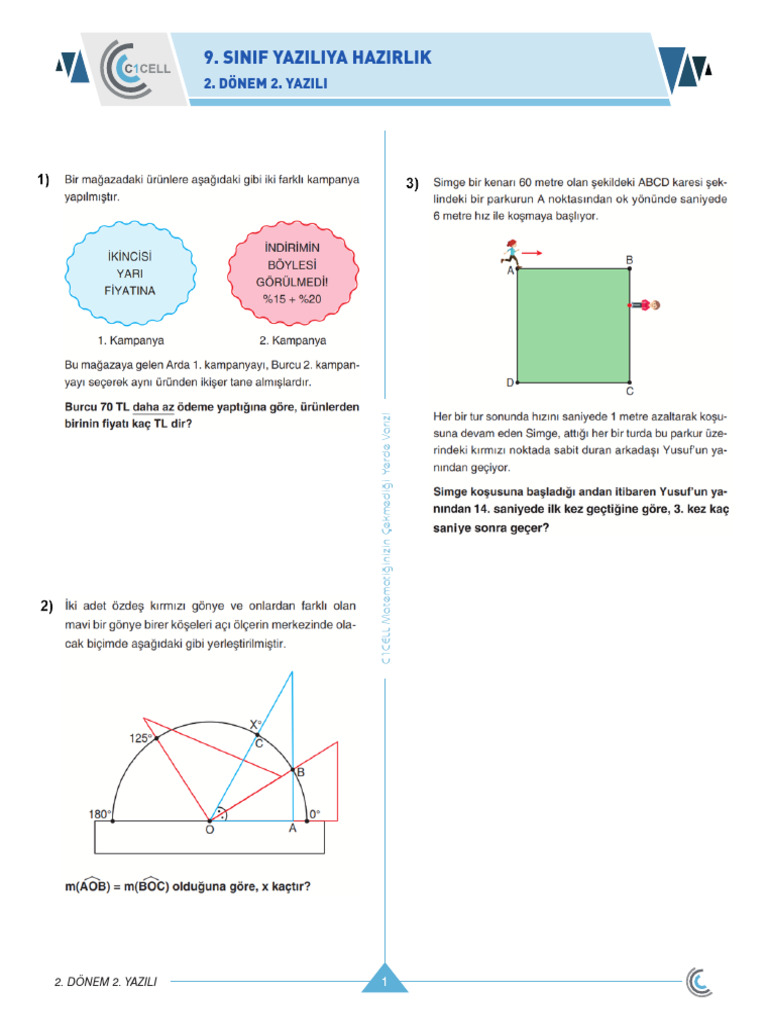 Yaziliya Hazirlik 9. Sinif | PDF