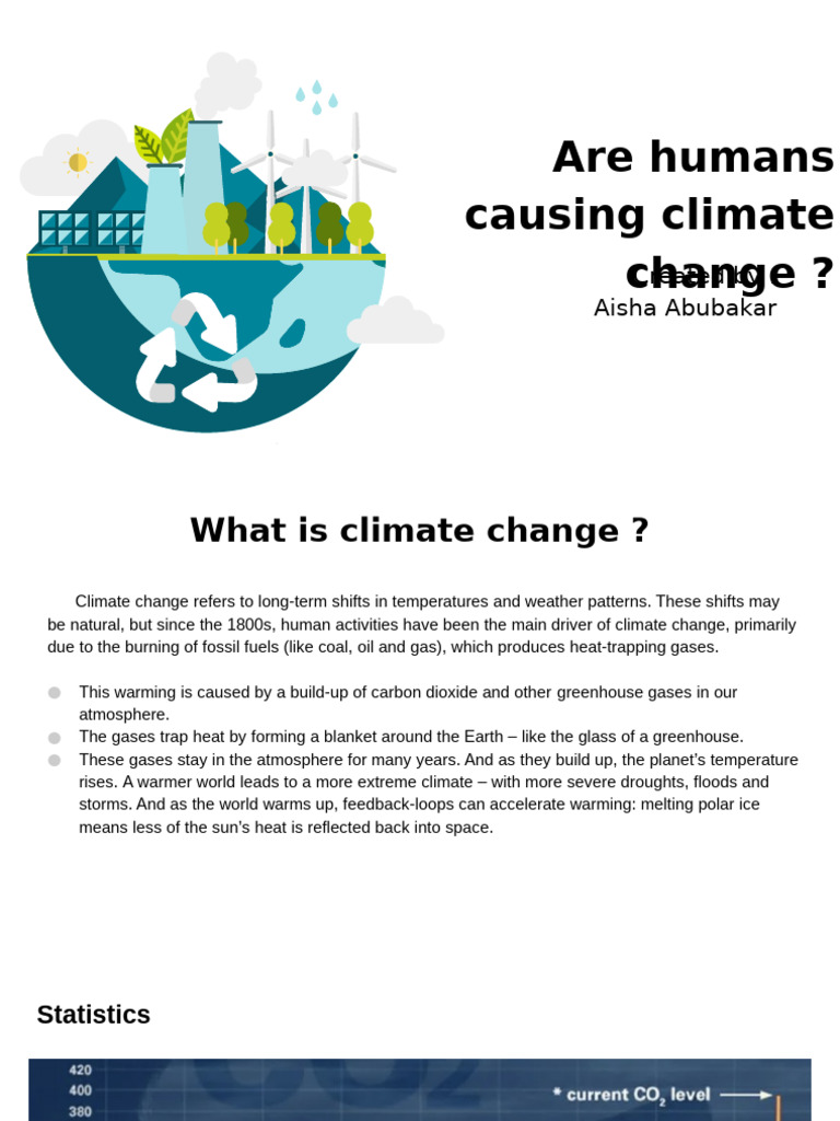 Human Impact on Climate Change Explained | PDF | Climate Change | Climate