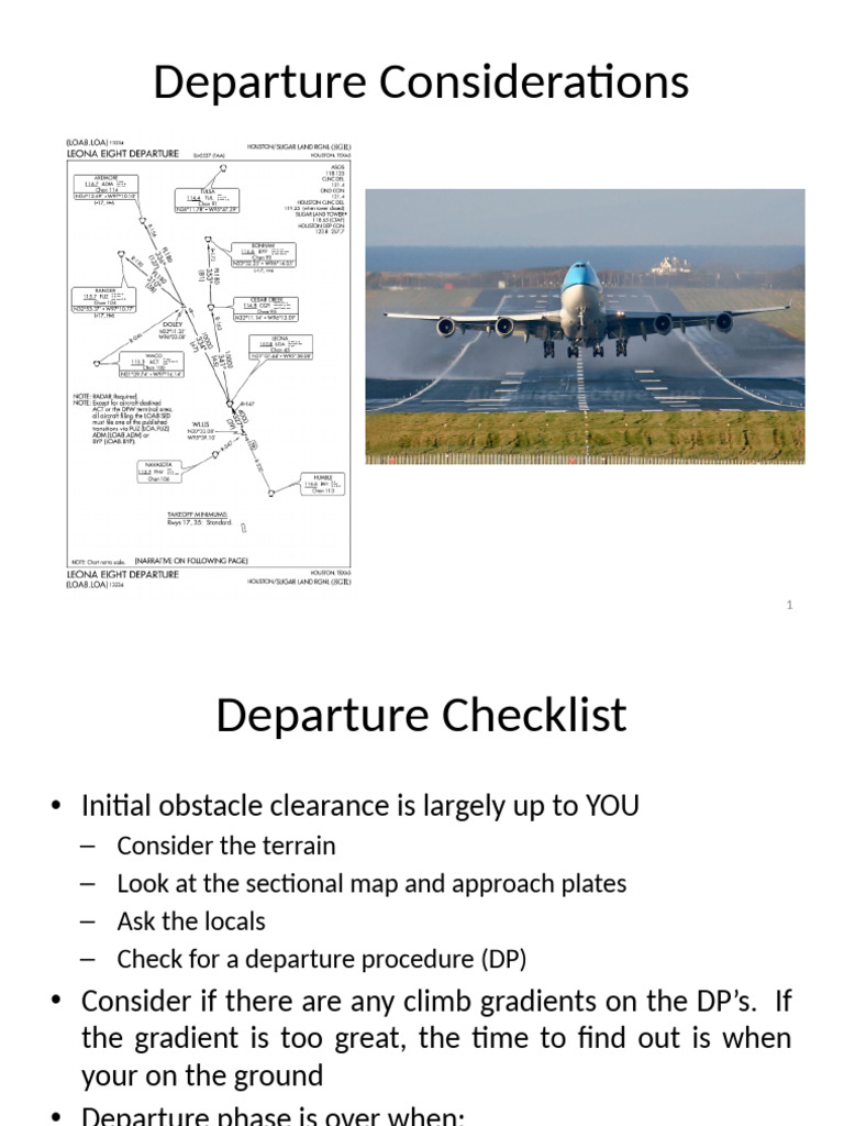 Departure Procedures and Checklists | PDF | Instrument Flight Rules ...