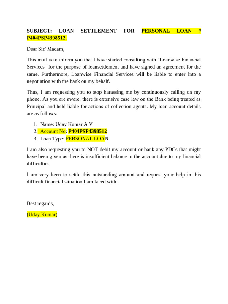 Intimation Letter Bajaj | PDF