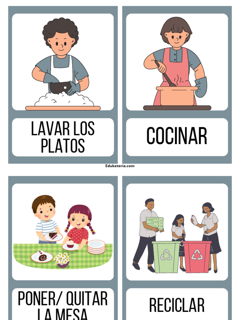 Tareas del hogar para niños y adolescentes | PDF