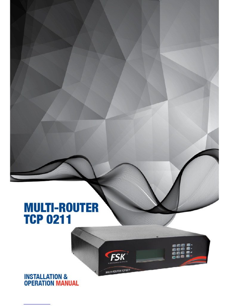 MULTI-ROUTER TCP 0211 Installation & Operation Manual | PDF | Ip ...