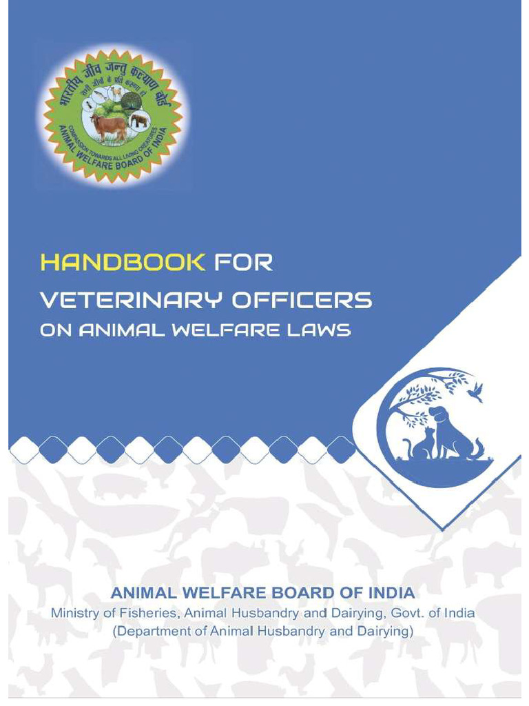 Handbook for Veterinary Officers on Animal Welfare | PDF ...