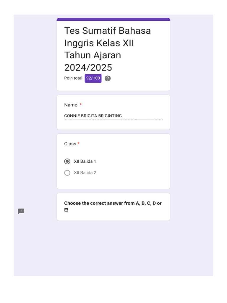 SOAL UAS B.INGGRIS KELAS XII | PDF
