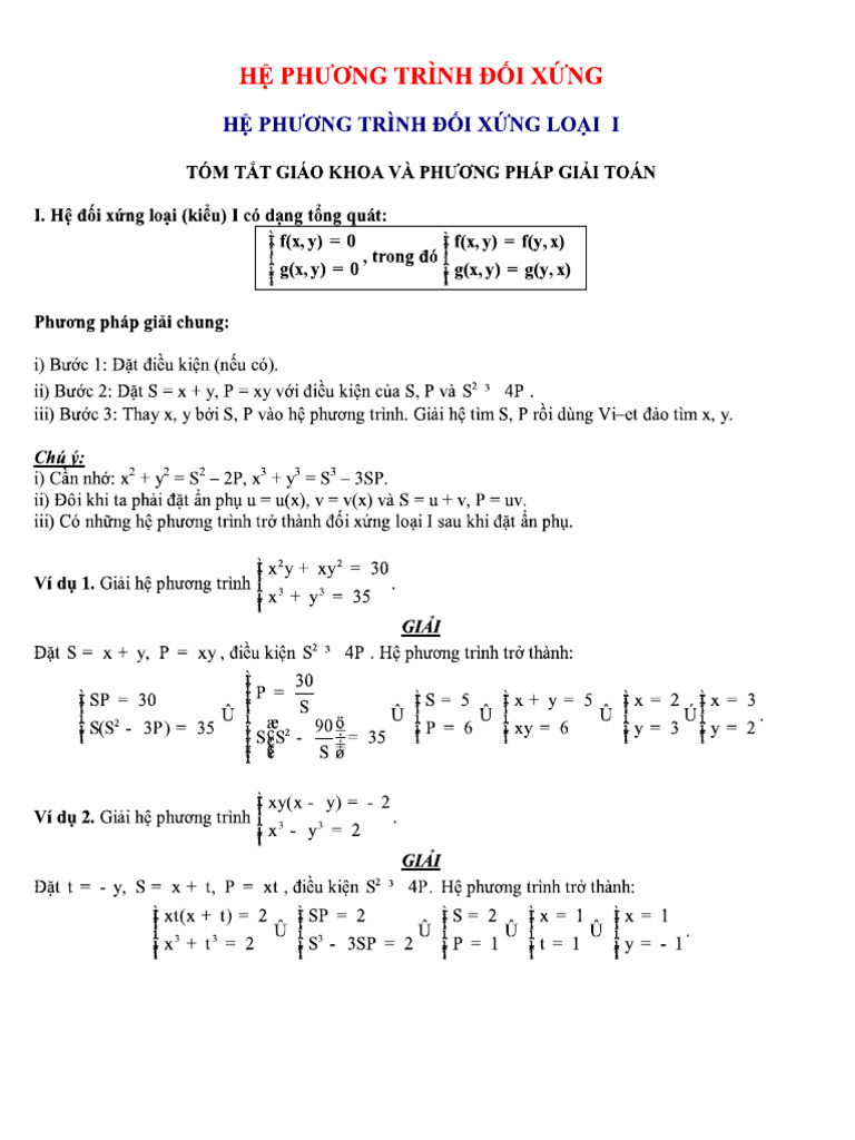 He Doi Xung | PDF