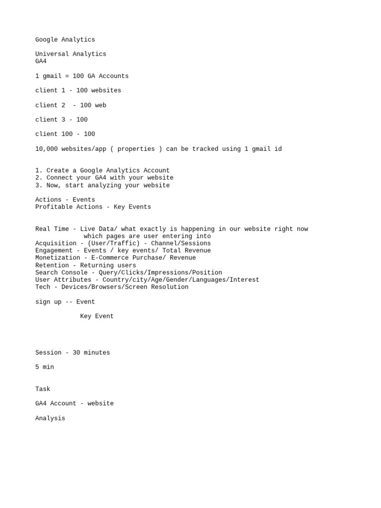 Google Analytics | PDF