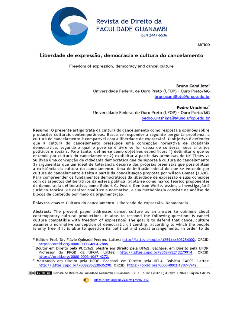 Liberdade de Expressao Democracia e Cult | PDF | Liberdade de expressão ...