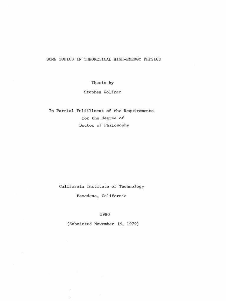 Theoretical High-Energy Physics Thesis | PDF | Quantum Chromodynamics ...