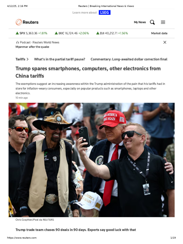 Reuters - Breaking International News & Views | PDF | News | Donald Trump