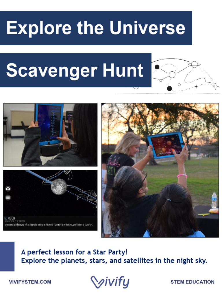 Explore The Universe Scavenger Hunt | PDF | Planets | Moon