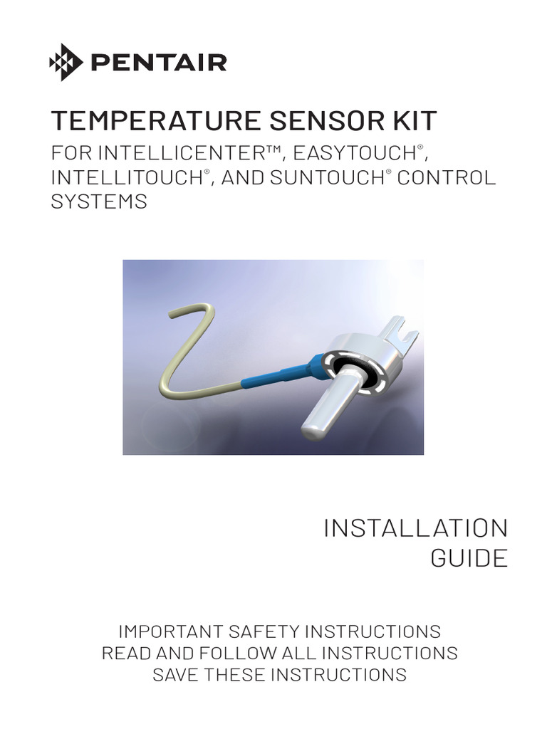 Temperature Sensor Install Guide Intellicenter Easytouch Intellitouch ...