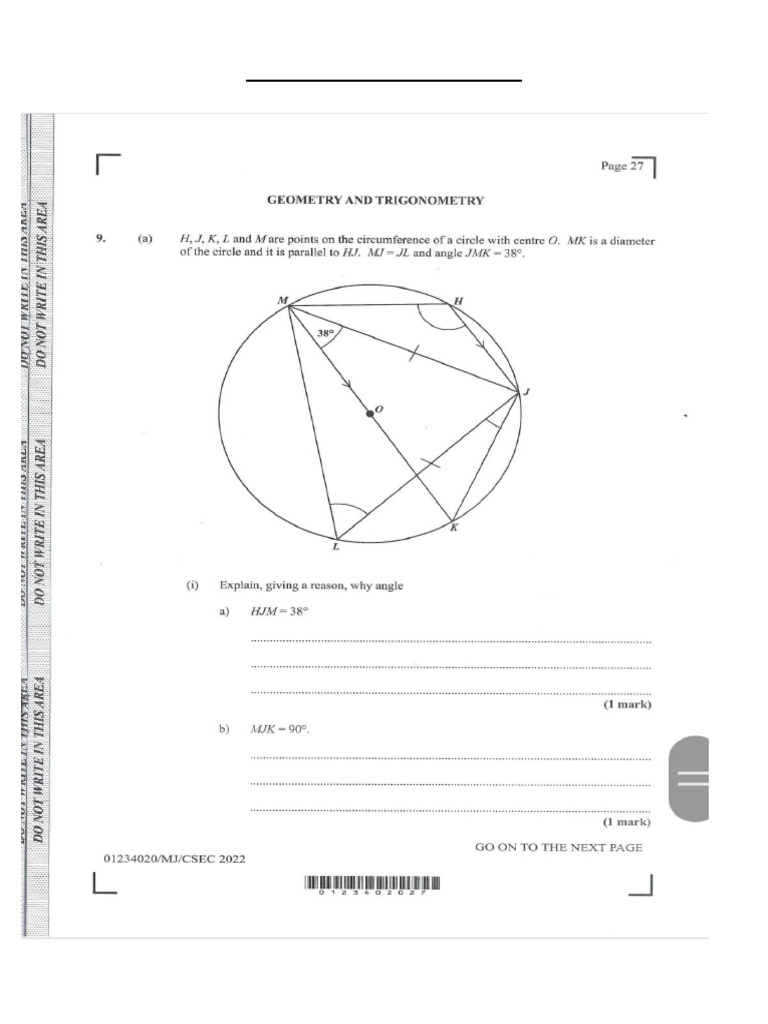 Centric Past Circle Theorem Compilation | PDF